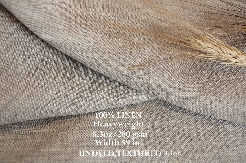 100% Natural Undyed Linen Fabric by the Yard From Europe - Etsy