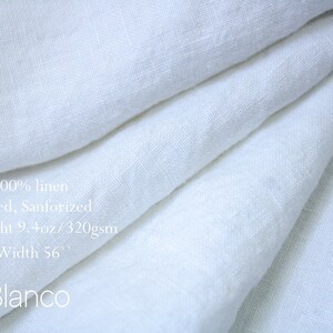 100% Washed Linen Fabric Heavyweight / Luxurious Linen Fabric ...