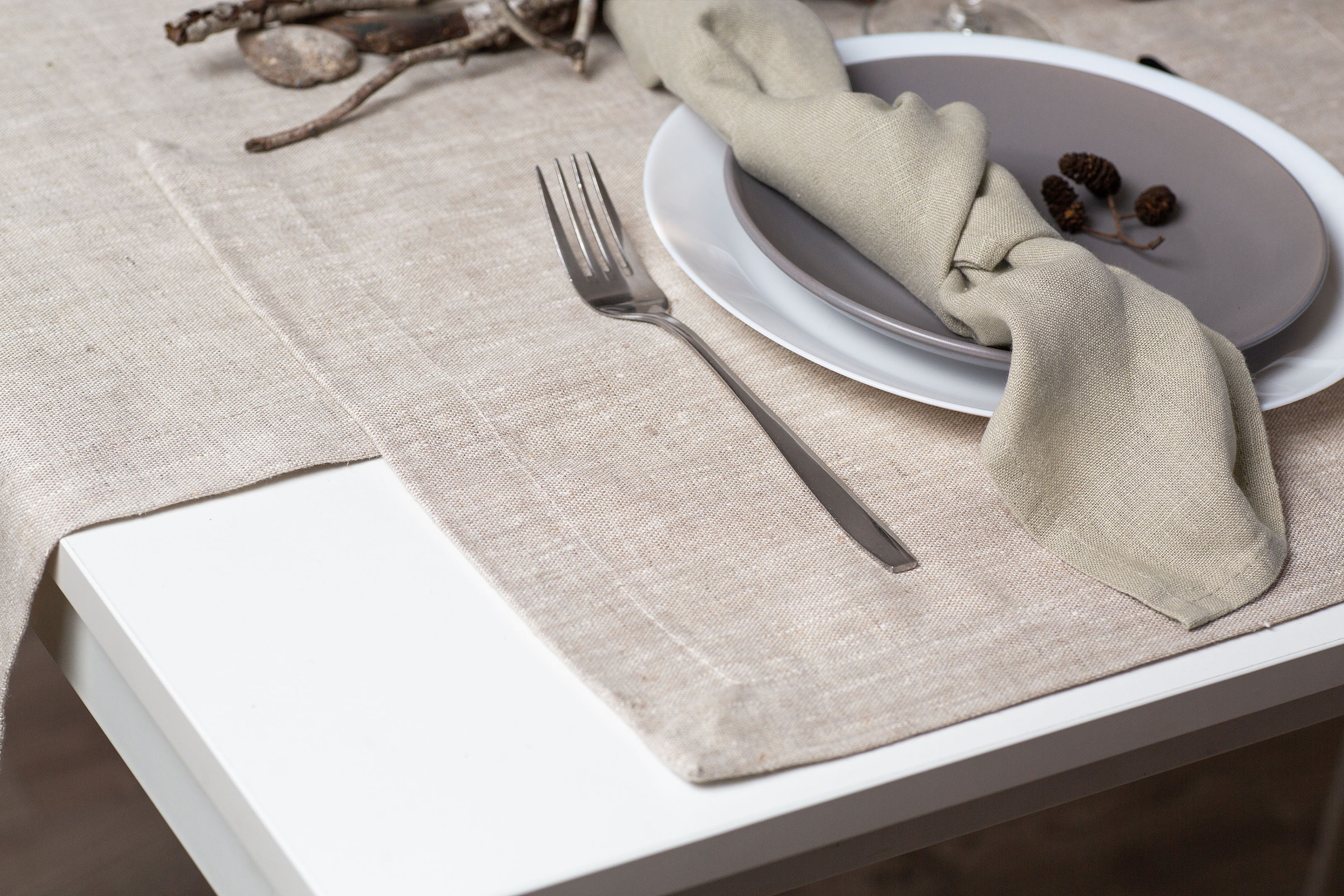 Dining Table Linens Set / Linen Placemats and Napkins / Linen | Etsy