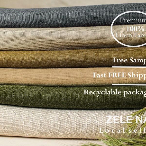 Natural Linen Fabric - Etsy