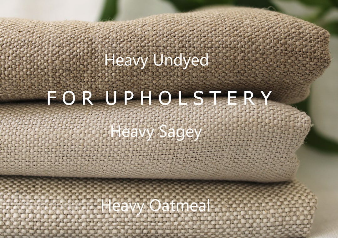 Luxurious Upholstery Linen Fabric / Heavy Linen Fabric by the Yard ...