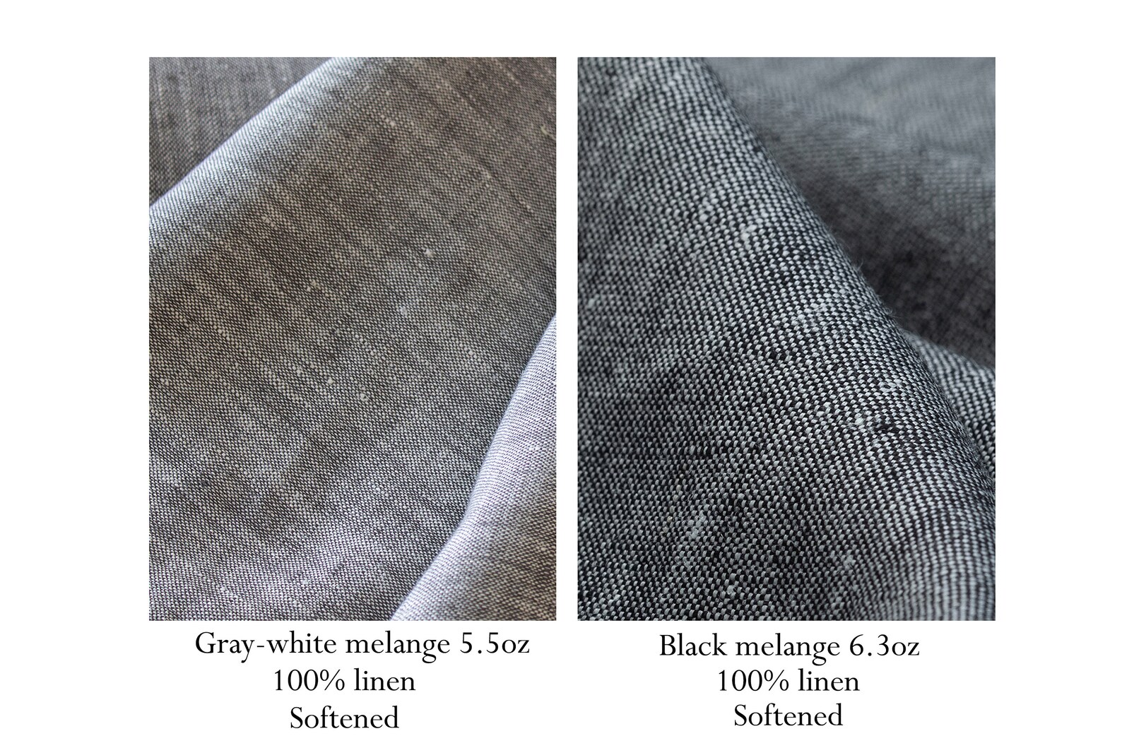 Gray Linen Fabric by the Yard for Clothing / 100% Linen by the - Etsy