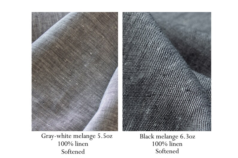 Gray Linen Fabric by the Yard for Clothing / 100% Linen by the - Etsy
