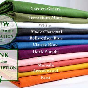 Premium Linen Fabric by the Yard for Clothing / 100% Linen Fabric ...