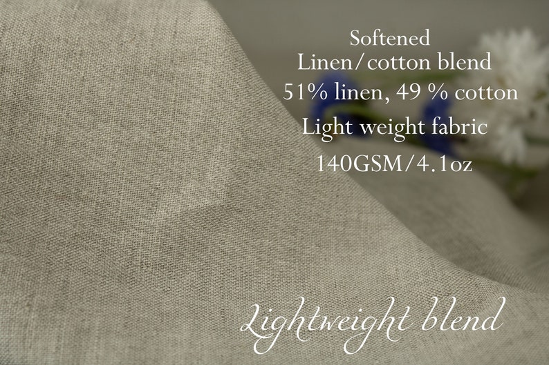100% Natural Undyed Linen Fabric by the Yard From Europe - Etsy