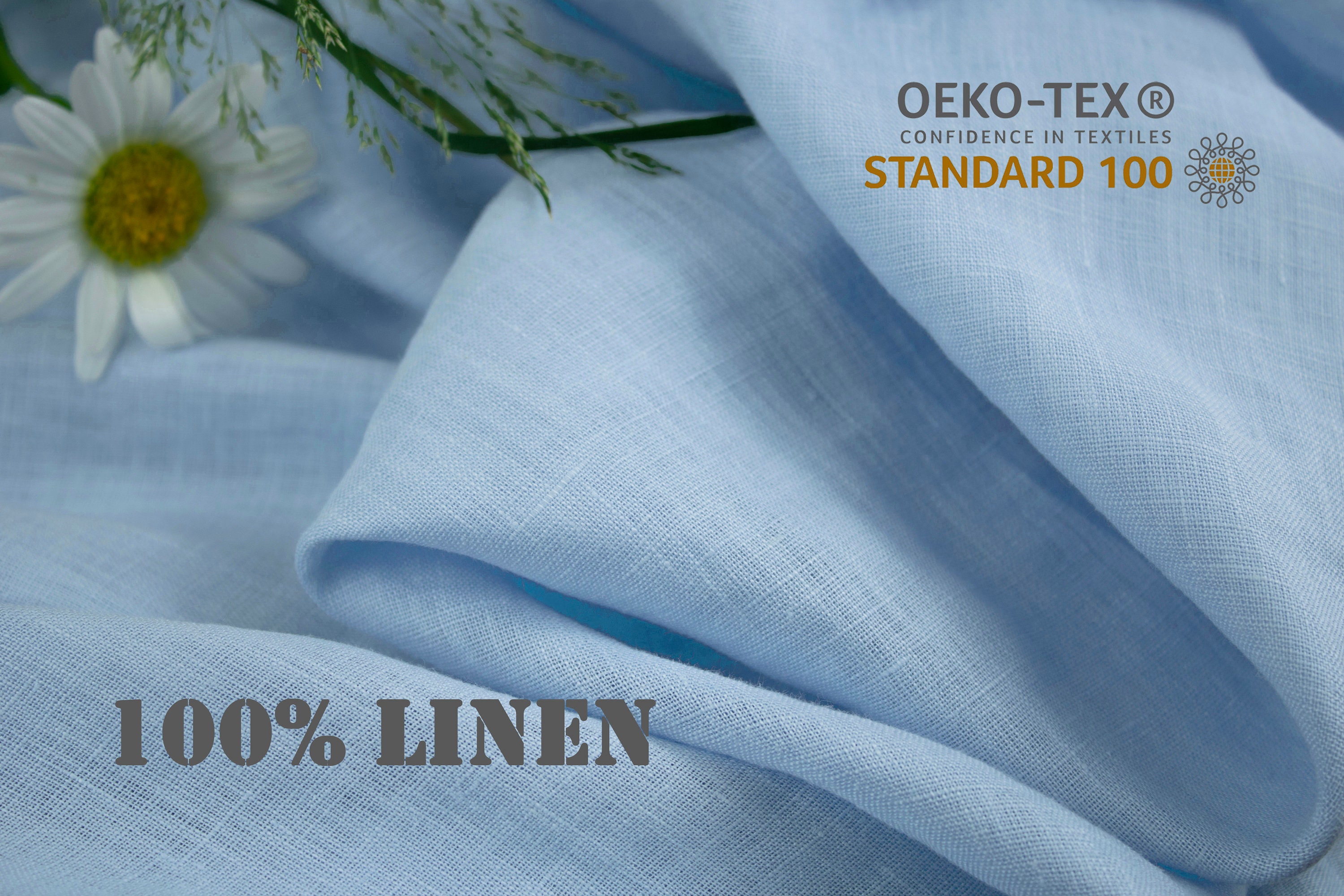 European 100% natural flax linen fabric by the yard for | Etsy