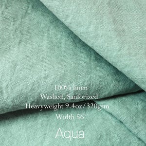 100% Washed Linen Fabric Heavyweight / Luxurious Linen Fabric ...