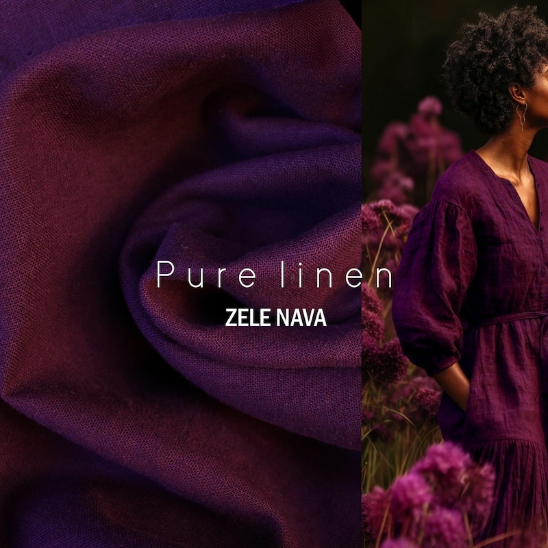 Plain Heavy Linen Fabric - Etsy