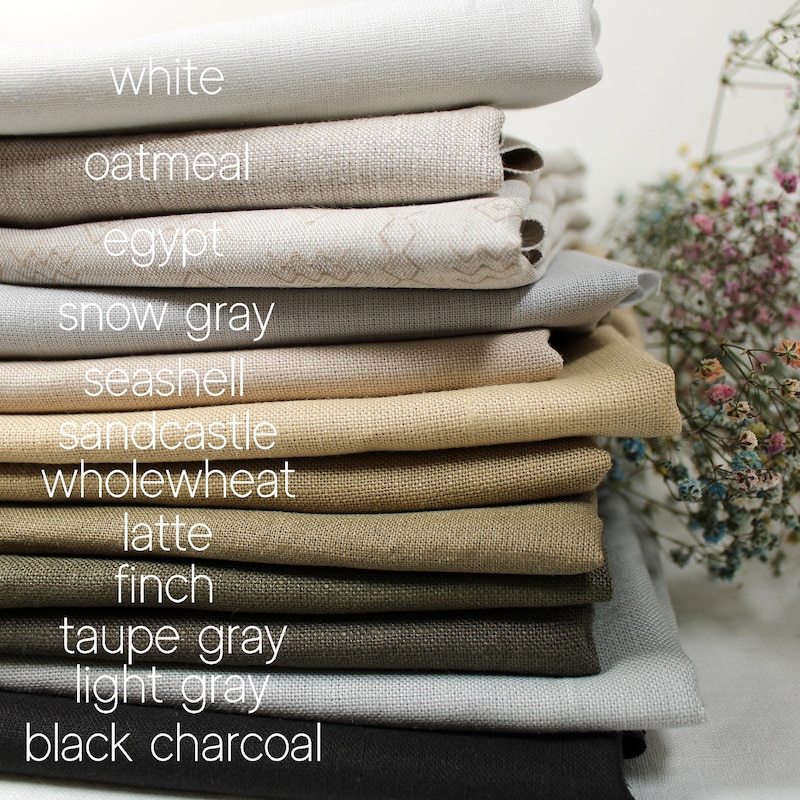 Linen Fabric by the Yard - Etsy