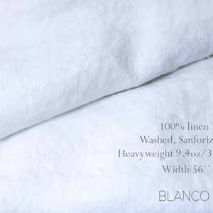 Premium Washed Heavyweight 100% Linen Fabric by the Yard | European ...