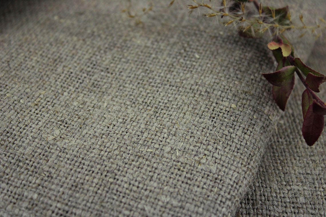 100% Linen Burlap Fabric by the Yard / European Decorative - Etsy