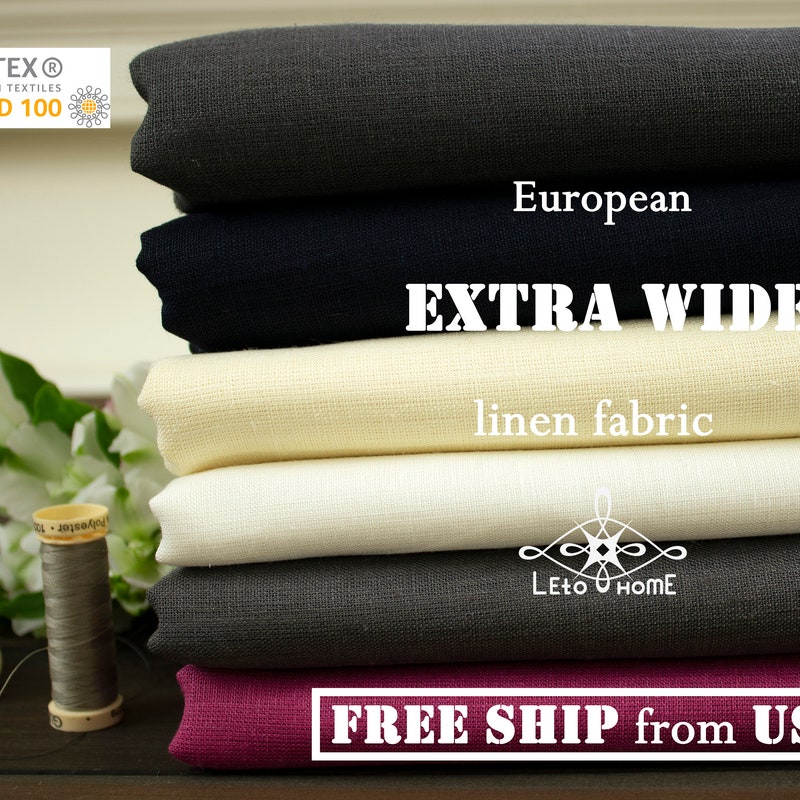 Extra Wide Linen Fabric - Etsy