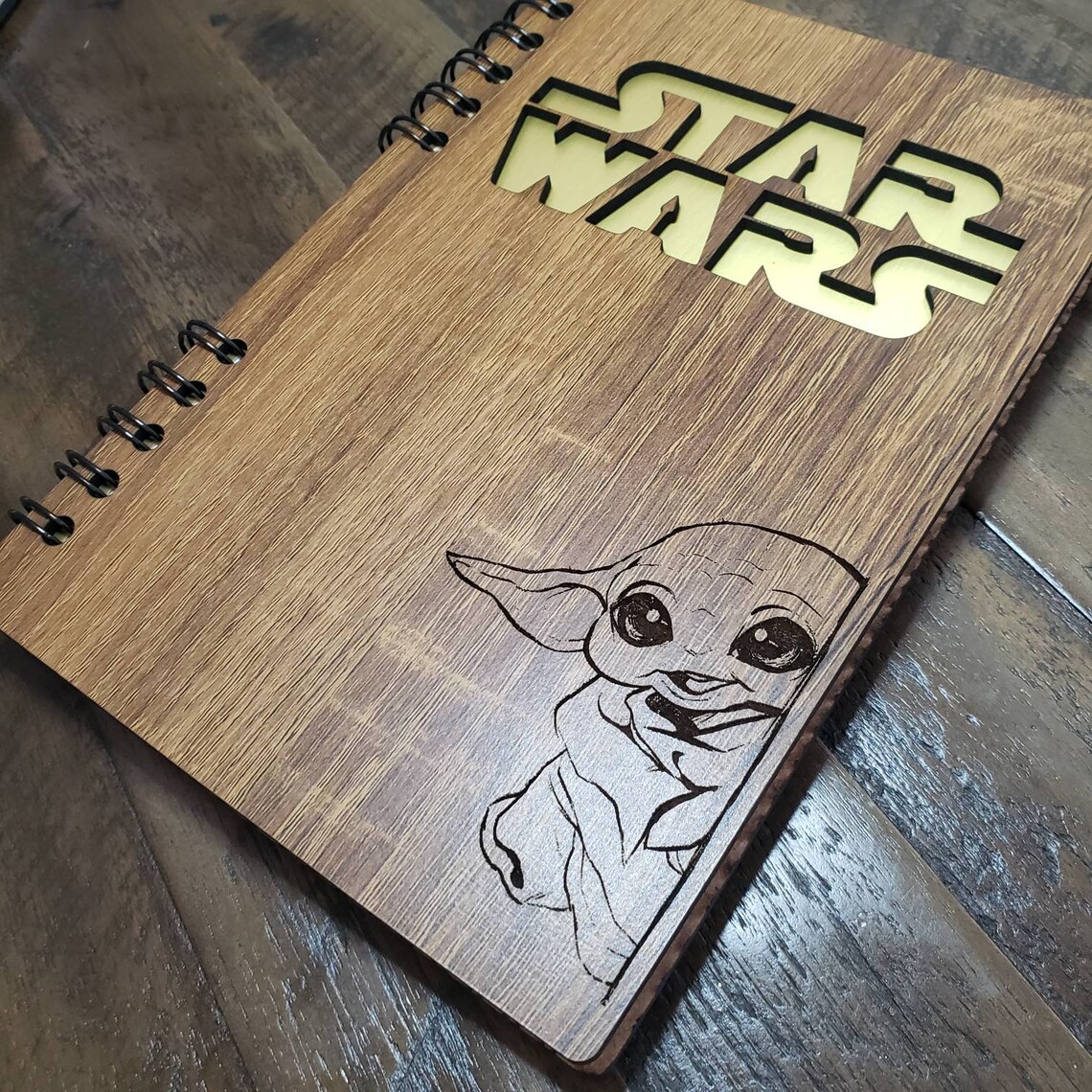 Star wars Sketchbook/Star wars Wooden Notebook/Star wars | Etsy