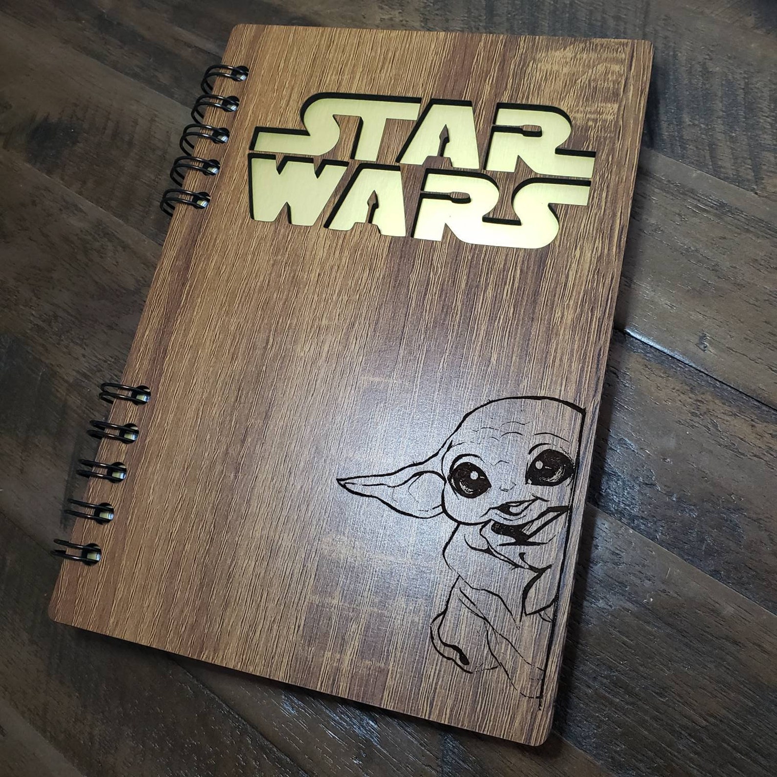 Star wars Sketchbook/Star wars Wooden Notebook/Star wars | Etsy