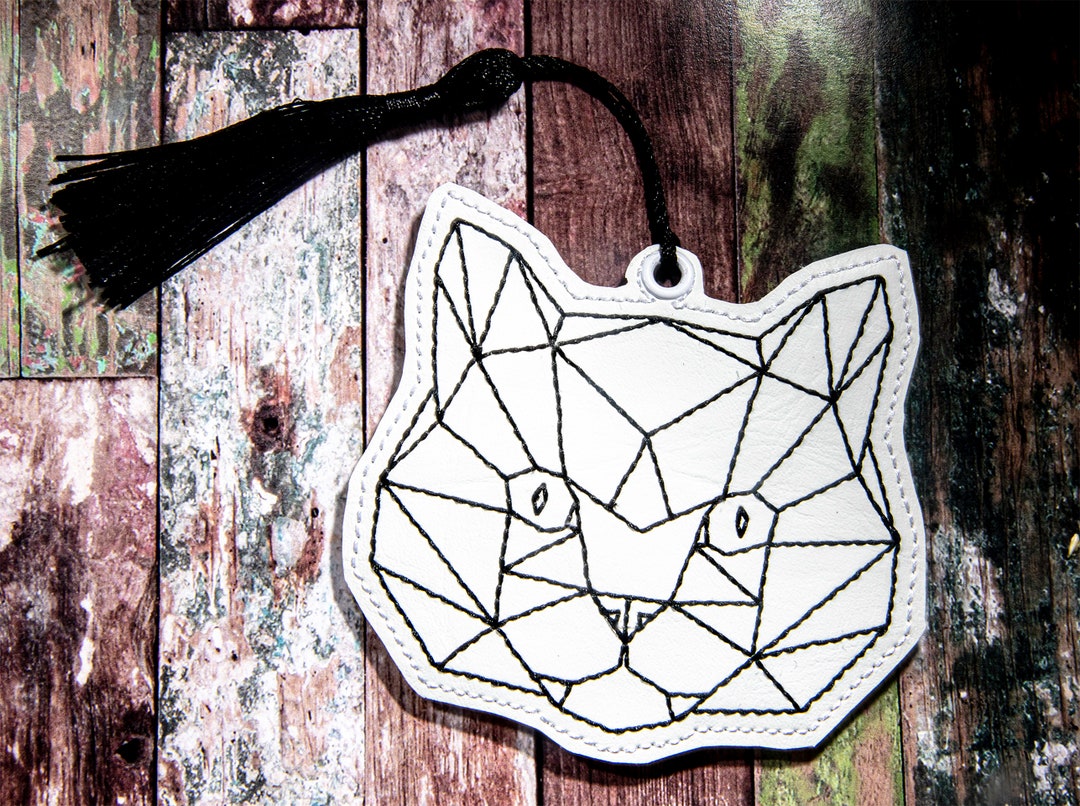 Cat Animal GEO Bookmark Embroidery Design DIGITAL DOWNLOAD Machine ...