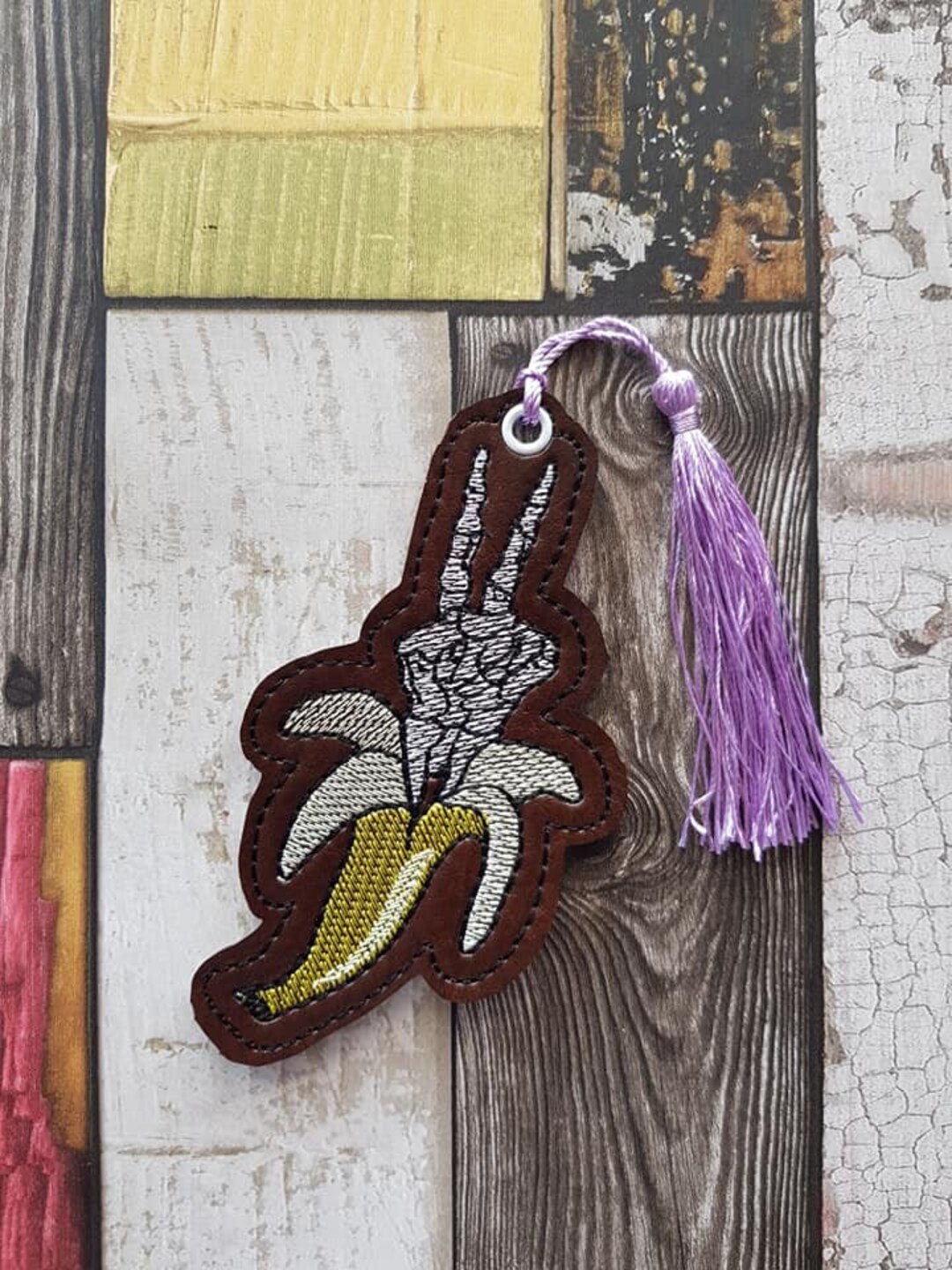Skull Banana Bookmark Embroidery Design DIGITAL DOWNLOAD Machine ...