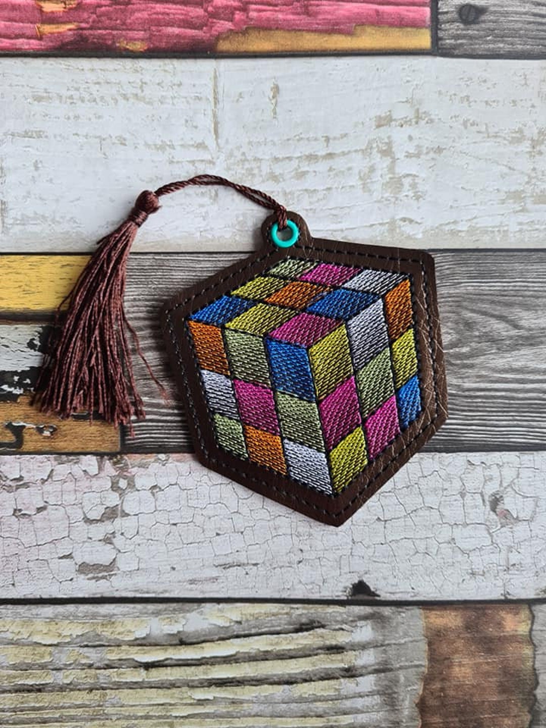 Rubik's Cube Bookmark Embroidery Design DIGITAL DOWNLOAD Machine ...