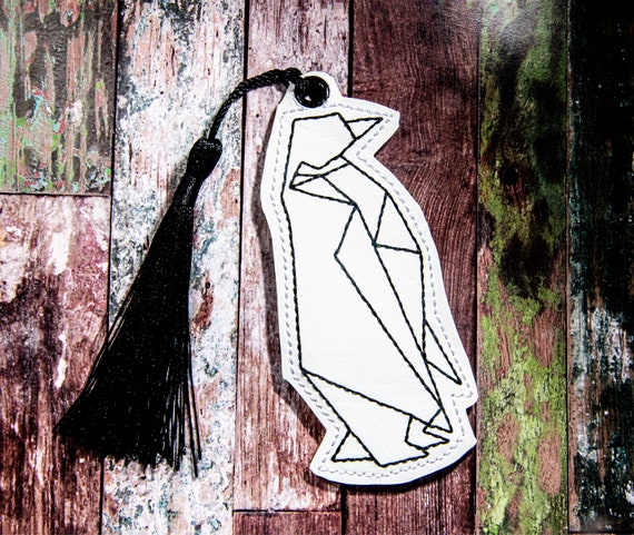 Penguin animal GEO Bookmark Embroidery Design DIGITAL DOWNLOAD | Etsy