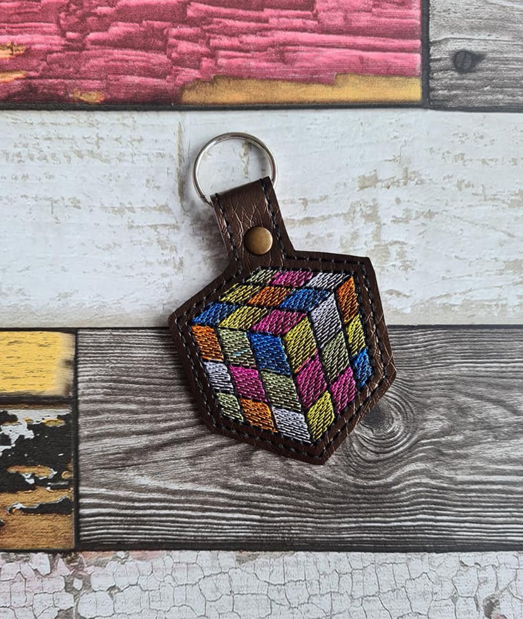 Rubik's Cube Snaptab Embroidery Design DIGITAL DOWNLOAD Machine ...