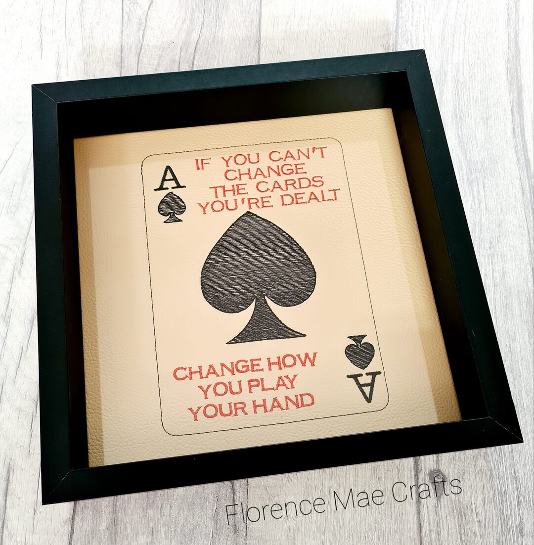 Change Cards Embroidery Design DIGITAL DOWNLOAD Machine Embroidery - Etsy