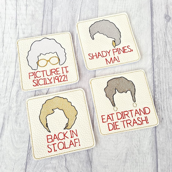 Golden Girls Embroidery Design - Etsy