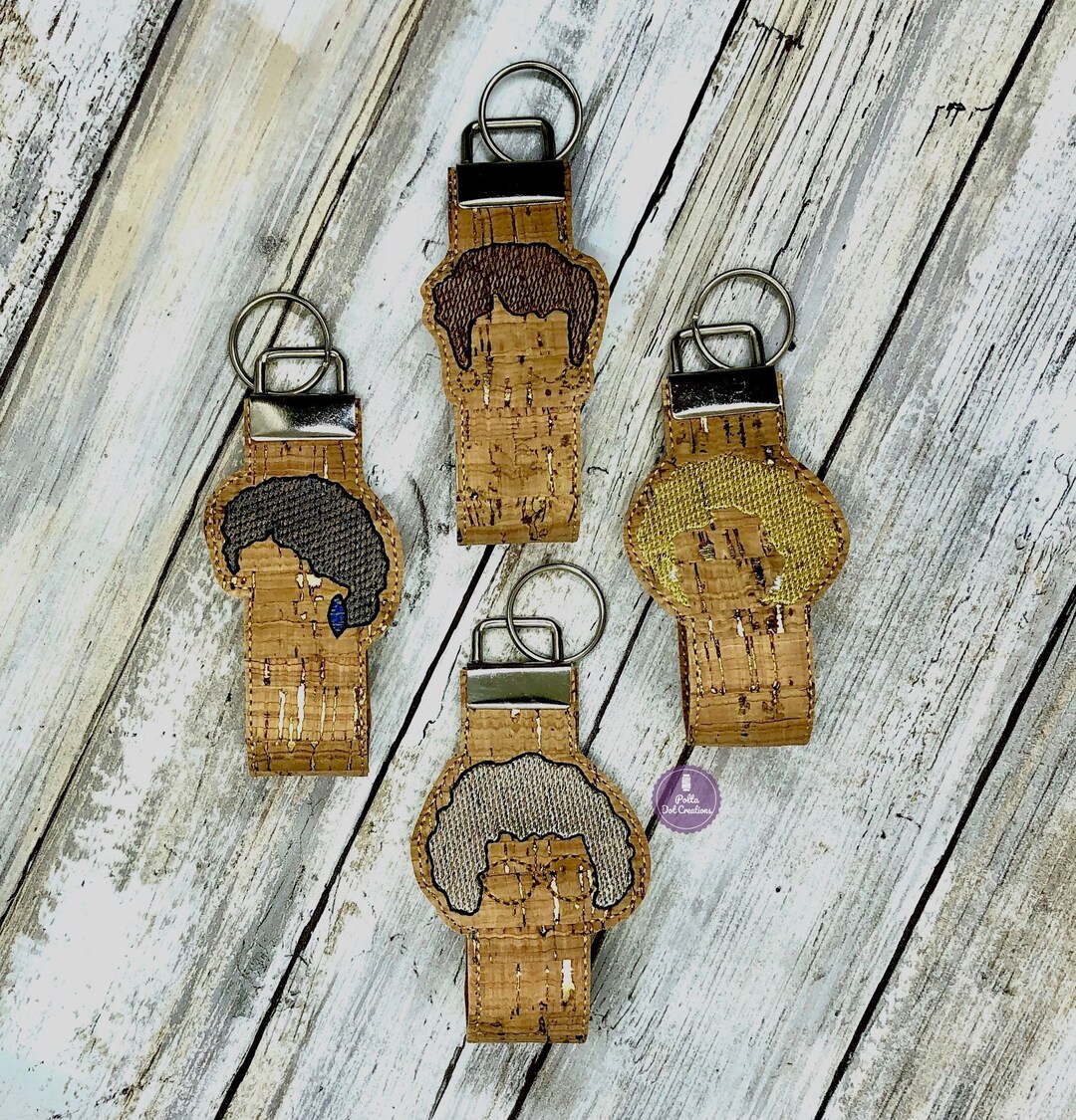 Golden Ladies Keyfob Embroidery Design DIGITAL DOWNLOAD Machine ...