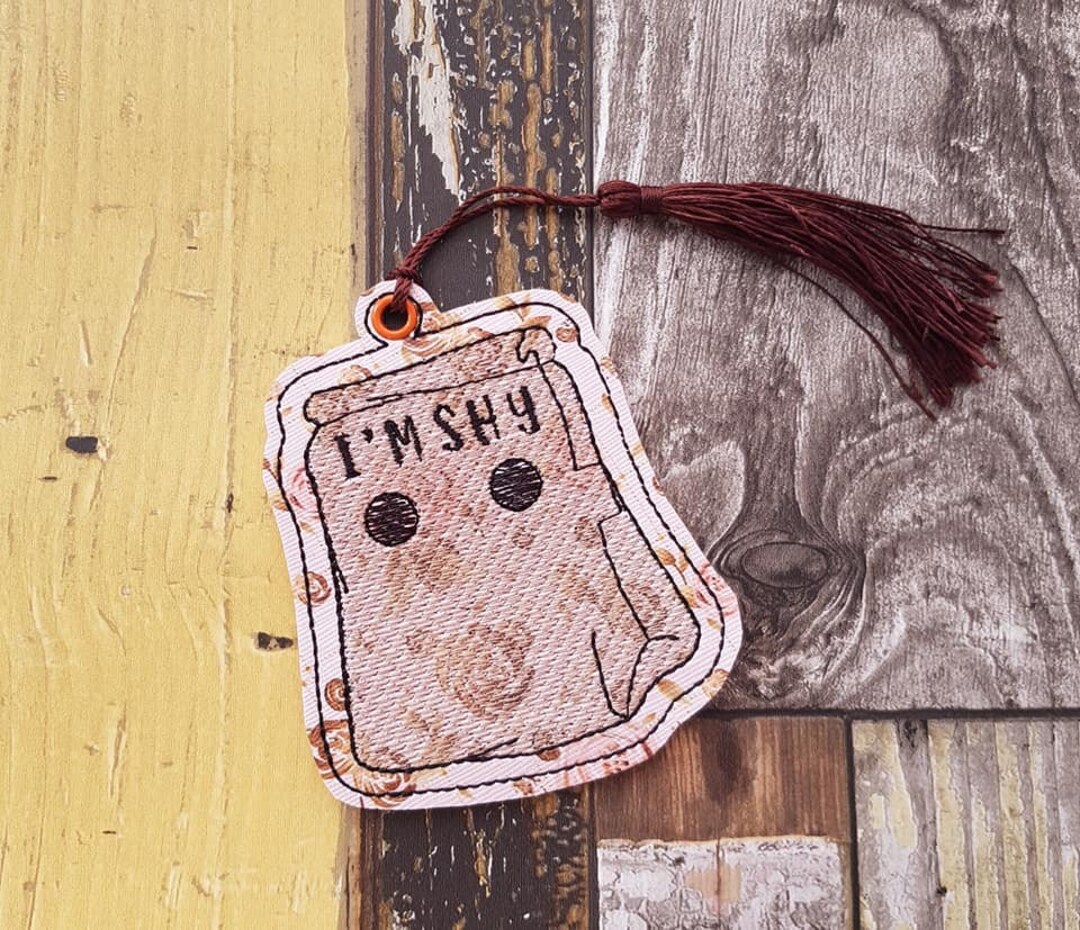 Im Shy Bookmark Embroidery Design DIGITAL DOWNLOAD Machine Embroidery ...