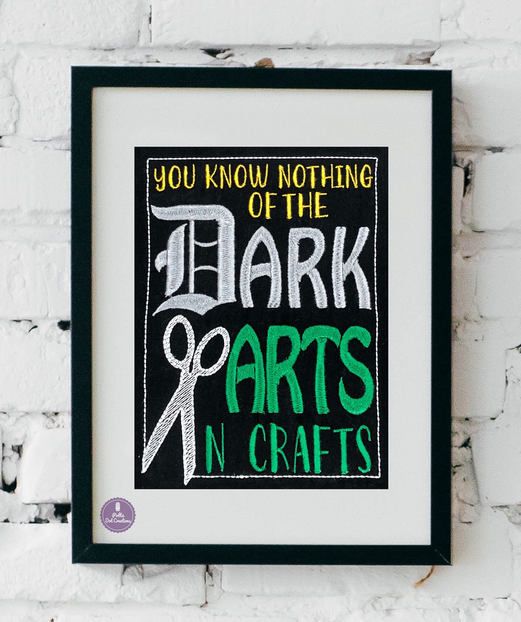 Dark Crafts Embroidery Design DIGITAL DOWNLOAD Machine Embroidery - Etsy