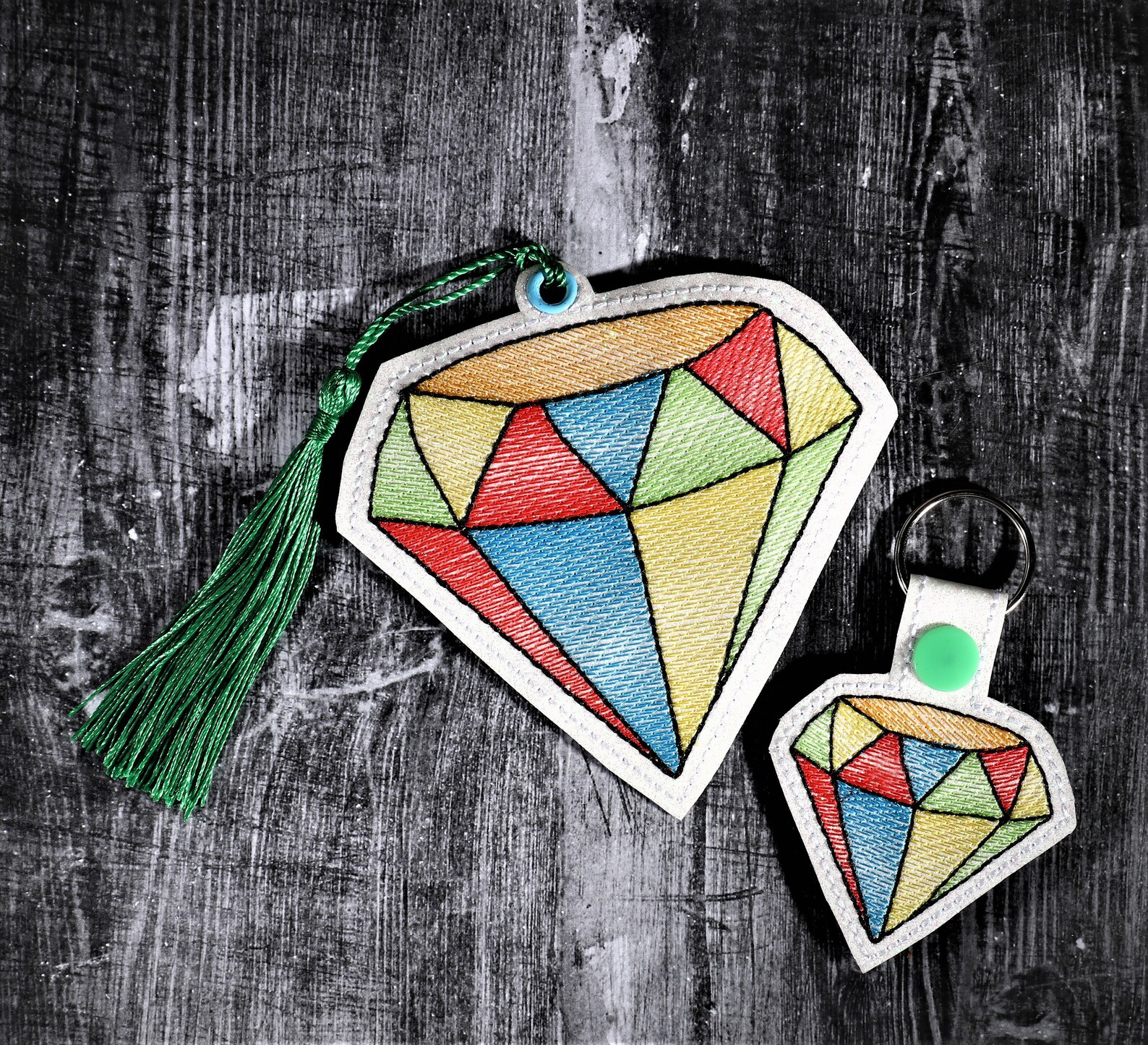 Diamond Color Bookmark Embroidery Design DIGITAL DOWNLOAD | Etsy