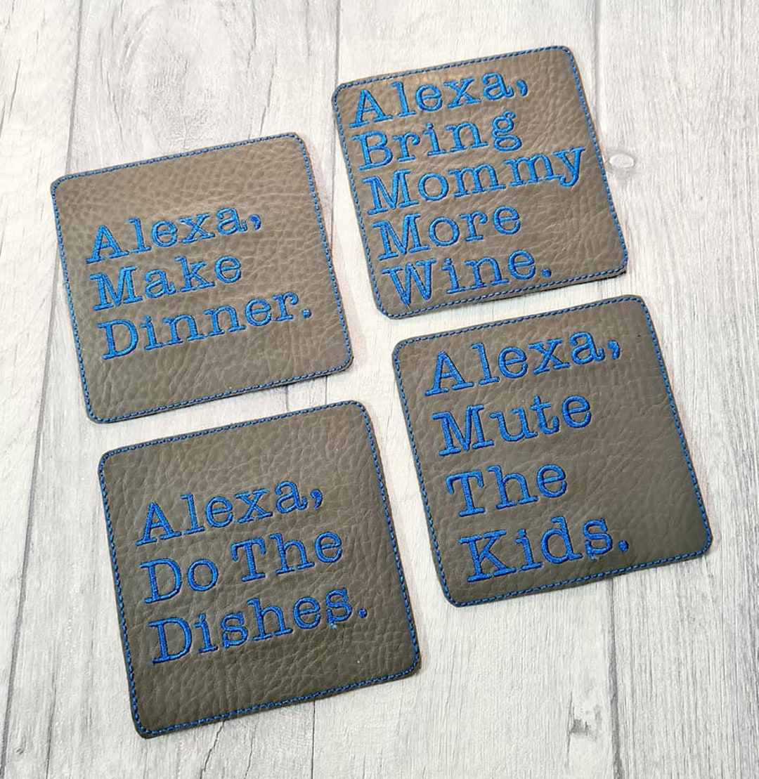 Alexa Coasters Amazon Embroidery Design DIGITAL DOWNLOAD Machine ...
