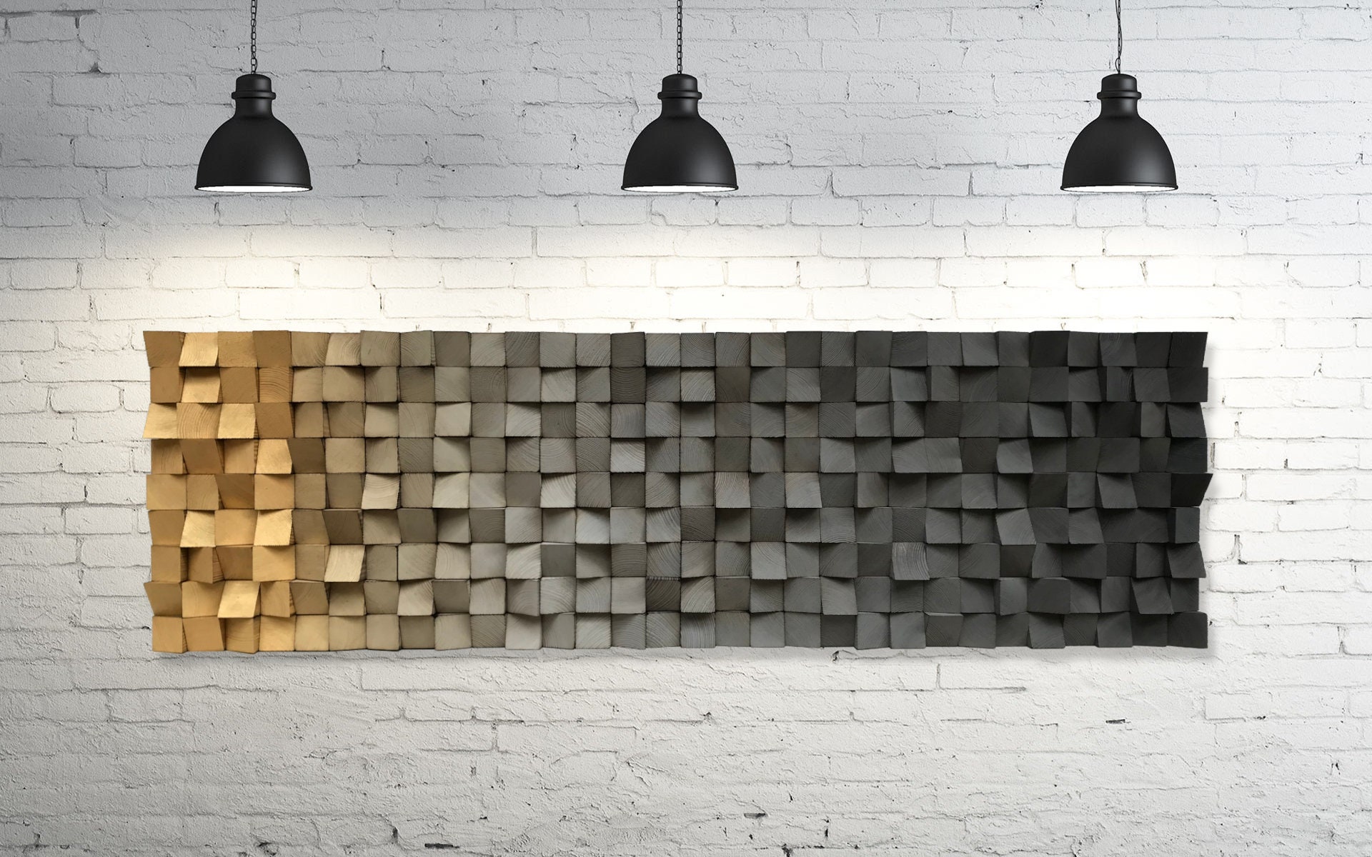 Wood Wall Art Wood Sound Diffuser Reclaimed Wood Art - Etsy