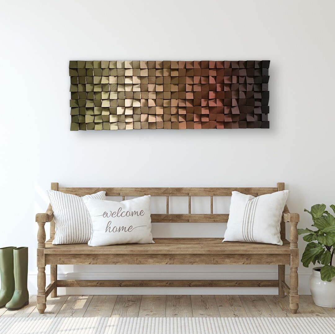 Ombre Wall Decor - Wood Sound Diffuser - Wood Wall Art - Etsy