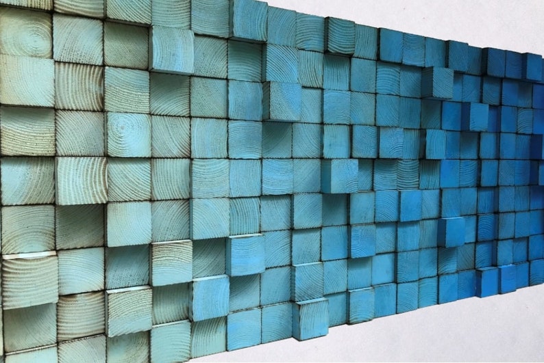 Wood Wall Art Wood Sound Diffuser Reclaimed Wood Art - Etsy