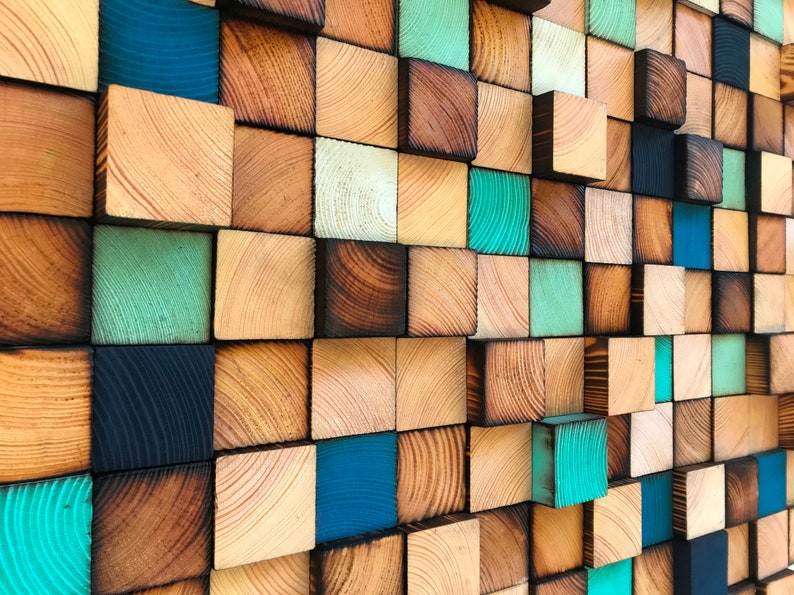 Texture Wood Wall Art 3D Wall Art Wood Sound Diffuser - Etsy