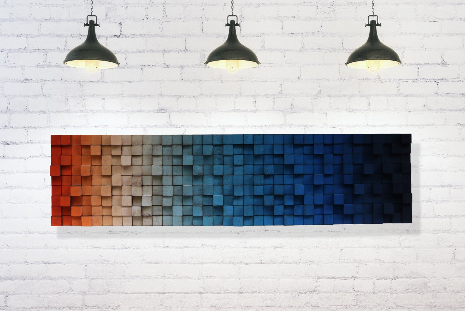 Wood Wall Art Wood Sound Diffuser Reclaimed Wood Art Ombre Wall Art - Etsy