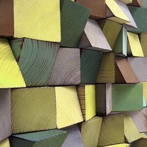 Wood Wall Art - Geometric Wall Decor - Wood Acoustic Panel - Etsy