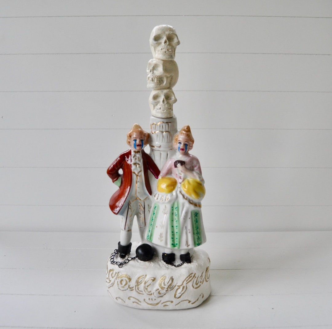 Royally Fucked/embellished Vintage Porcelain/french Courtship Figurine ...