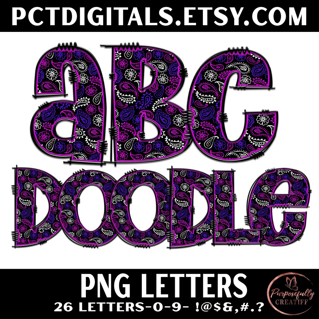 African Print Png African Doodle Letters , Black History Png Letter - Etsy