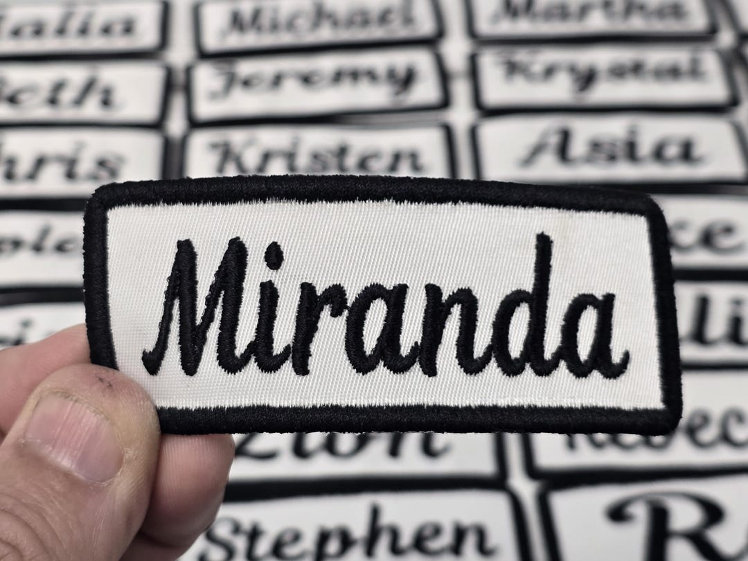 Name Patch Iron on Name Tag Custom Name Iron on Patch Uniform Patch ...