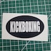 Kickboxing Sticker Holographic Car Sticker, Bumper Stickers, Computer ...