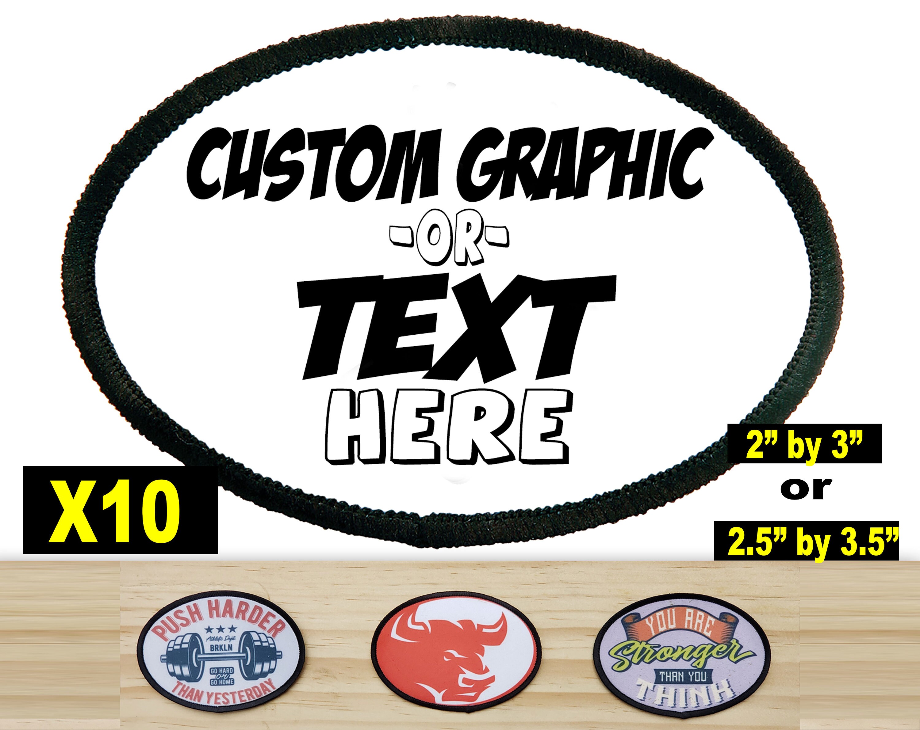 10 Custom Patches Custom Patch Full Color Patches - Etsy