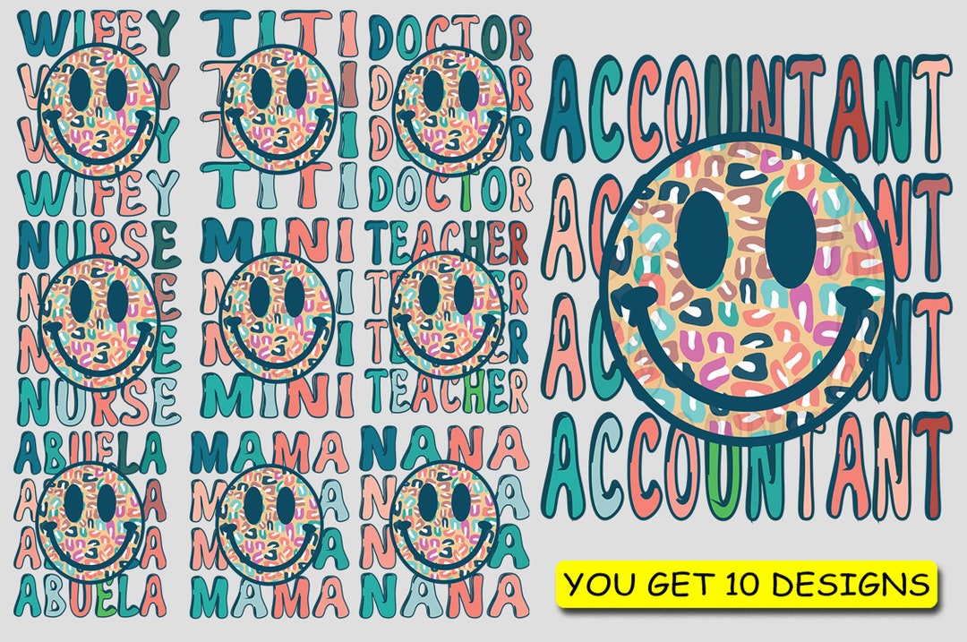 Retro Accountant Png Design Boho Accountant Tshirt Design Accountant ...