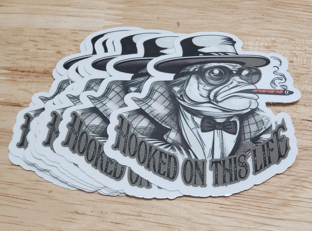 Fishing Sticker Vinyl Stickers Water Bottle Stickers Hydroflask ...