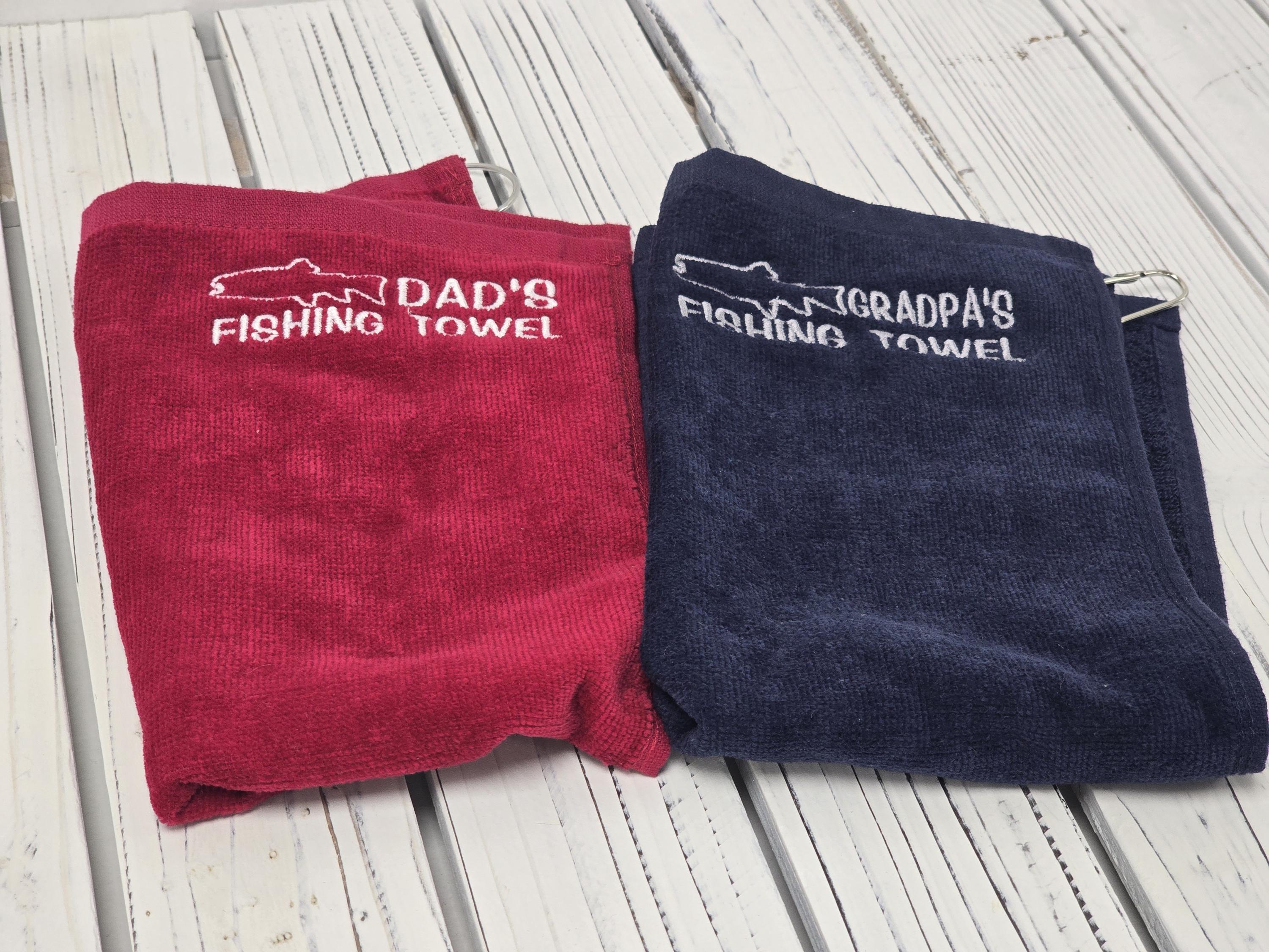 Personalized Fishing Towel Custom Embroidered Fishing Towel With ...