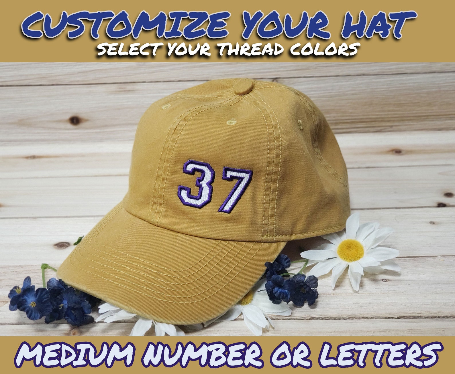 Number or Letter Hat Custom Number Hat Custom Letter Hathat - Etsy
