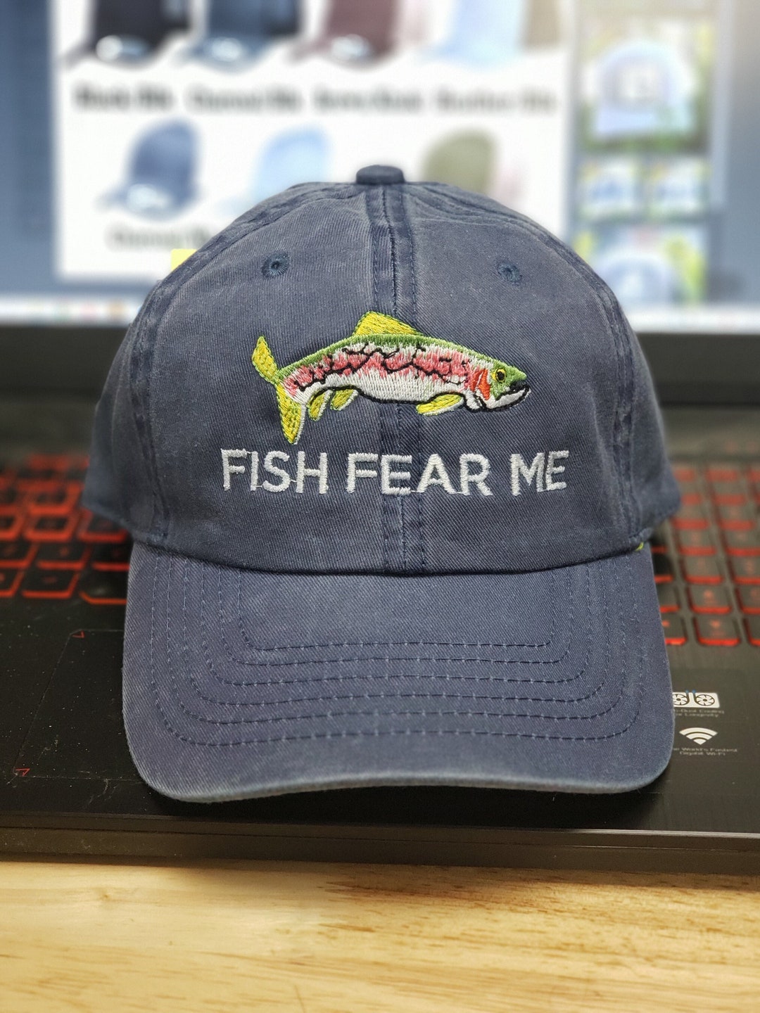 Fishing Hat , Fish Fear Me Hat - Etsy