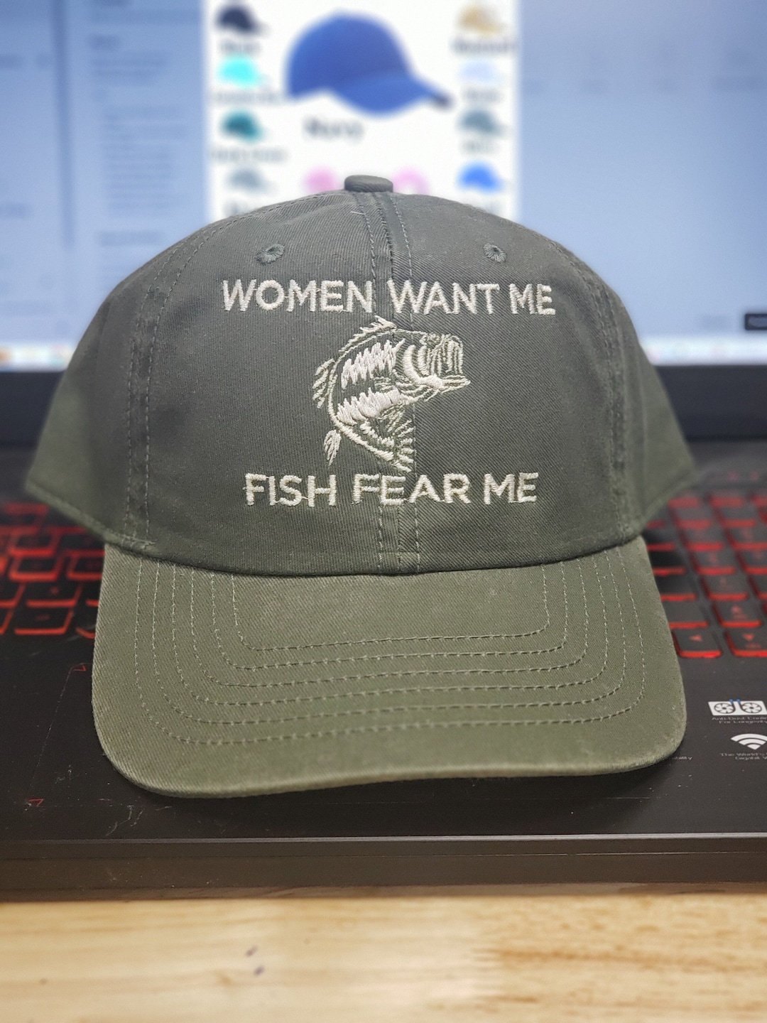 Fishing Hat , Women Want Me Fish Fear Me Hat - Etsy