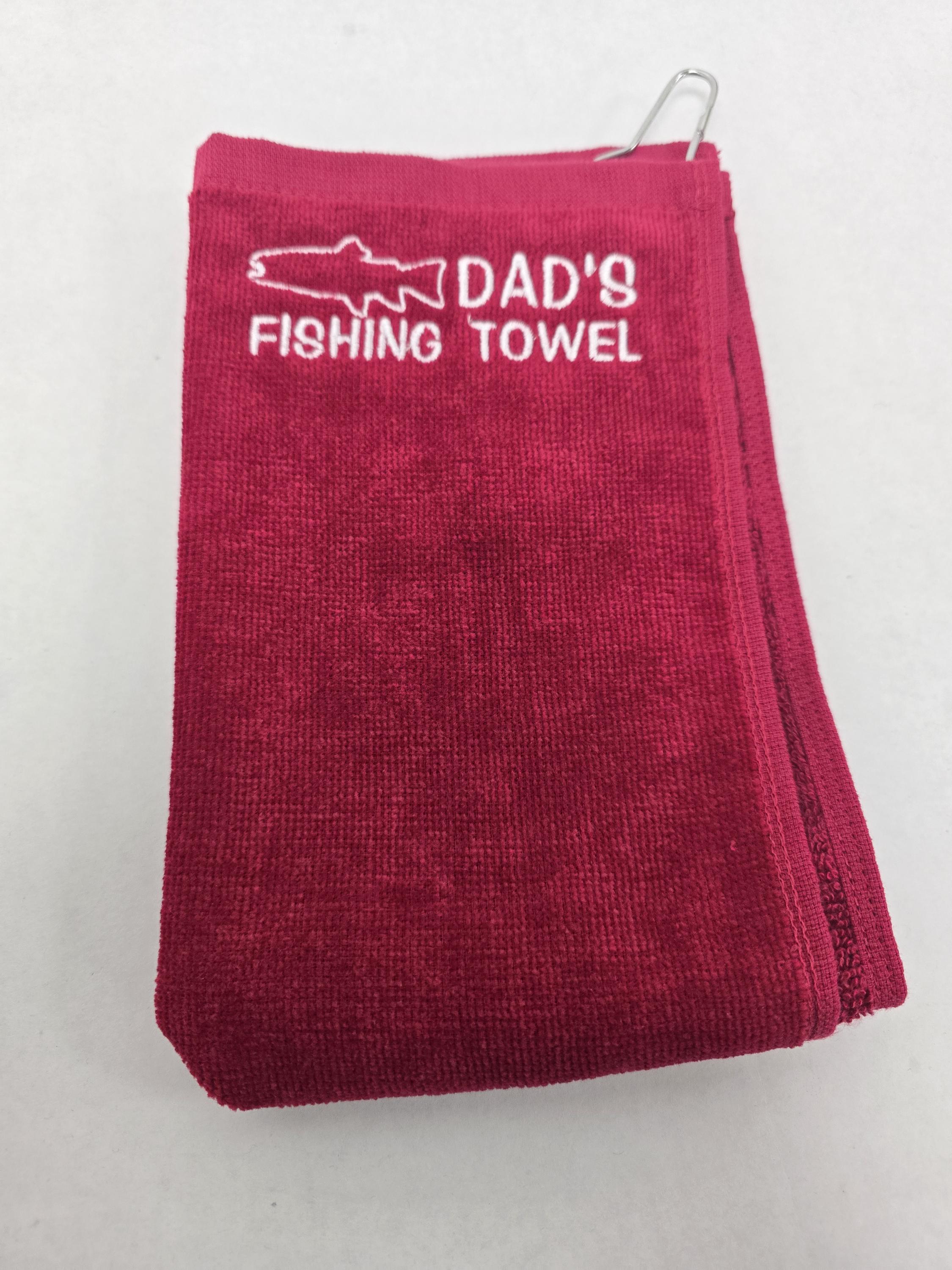 Personalized Fishing Towel Custom Embroidered Fishing Towel With ...