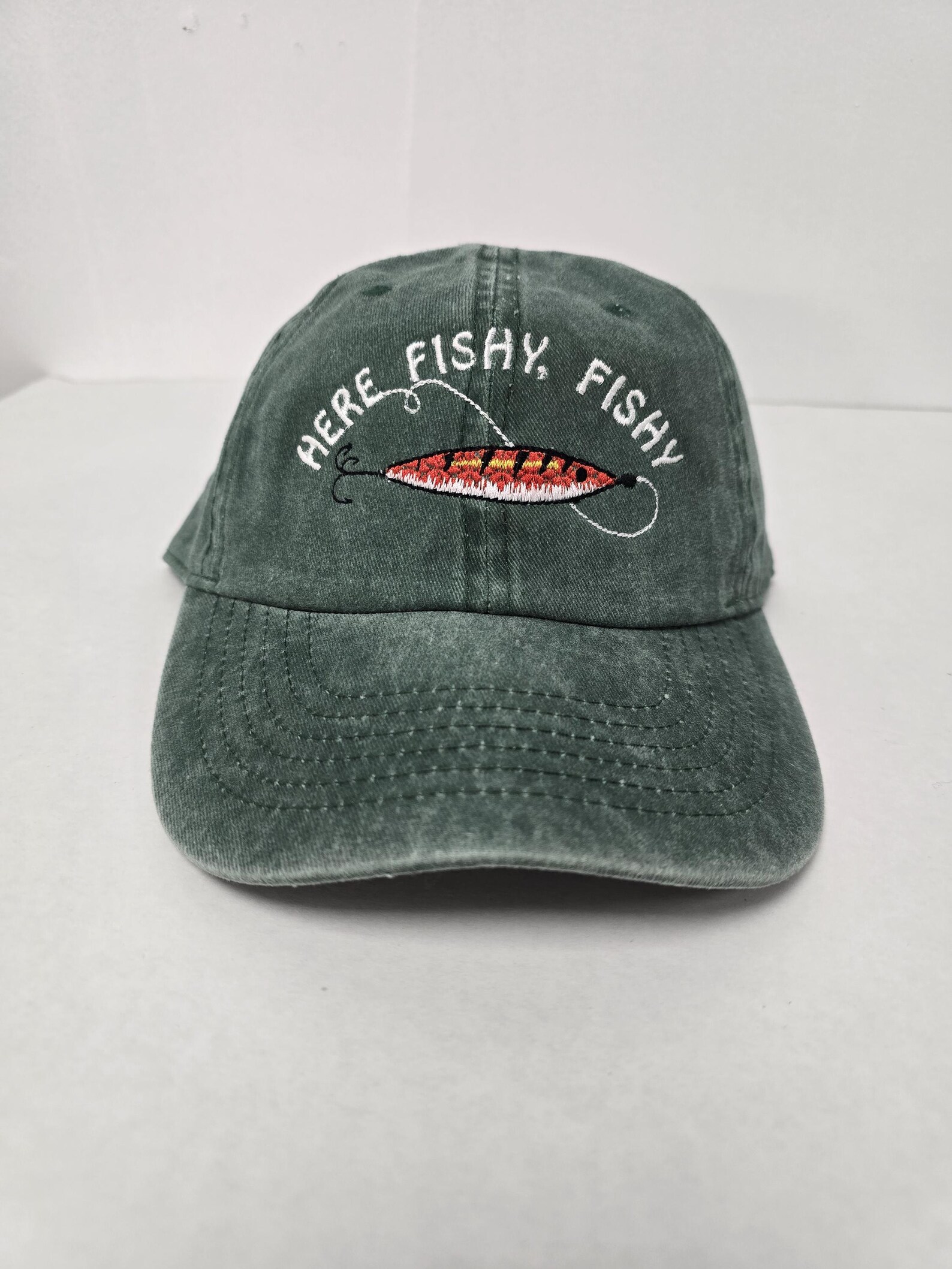 Here Fishy Fishy Hat, Fishing Hat , Fishy Fishy Hat, Trout Hat, Dad ...
