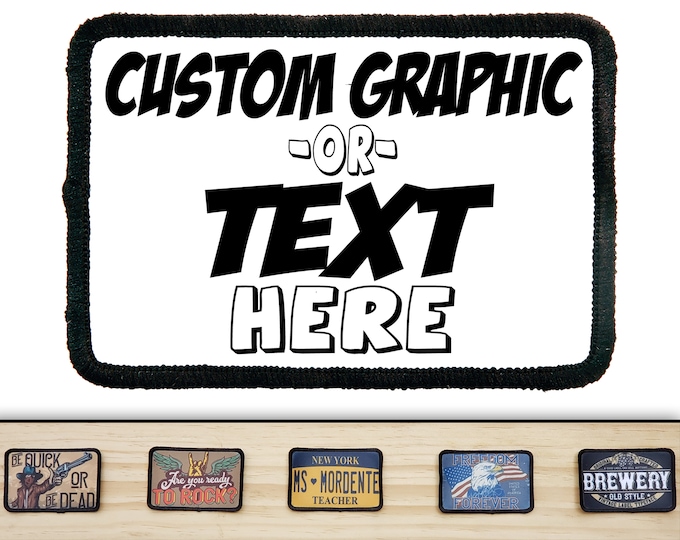 3" X 2" Custom Patch, Custom Patch, Personalized Patch, Personalized ...